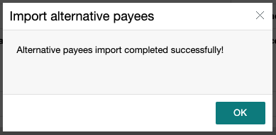 Importing Alternative Payees – Arbor Finance