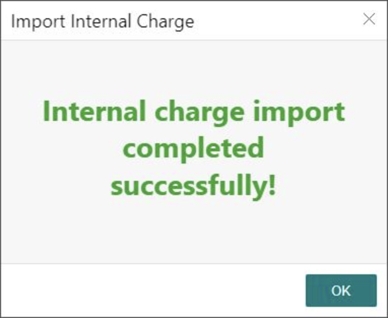 Import Internal Charges – Arbor Finance