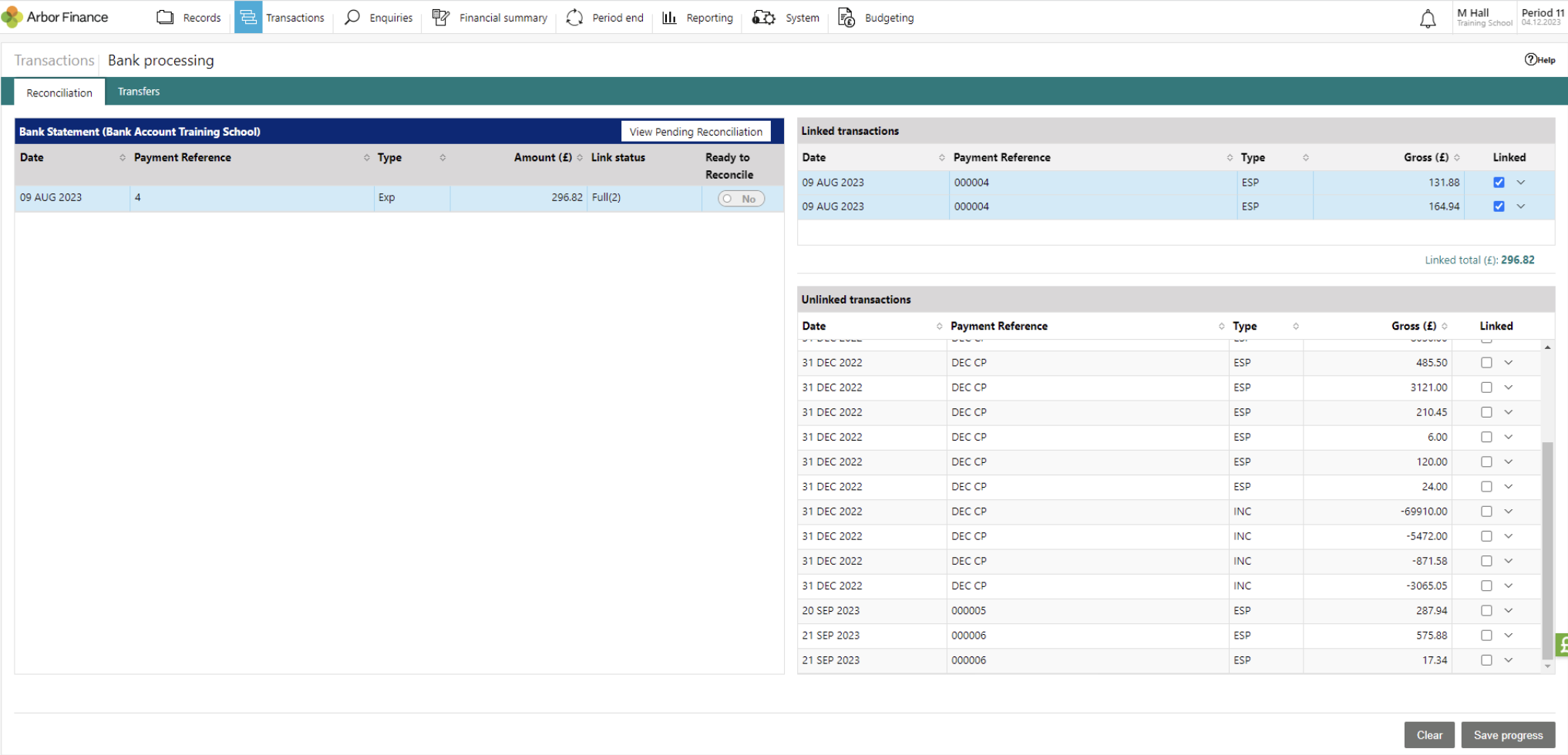Auto-Reconciliation – Arbor Finance