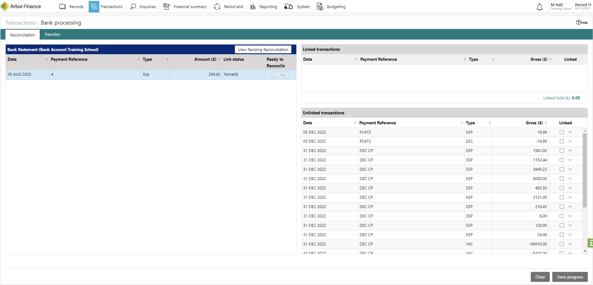Auto-Reconciliation – Arbor Finance