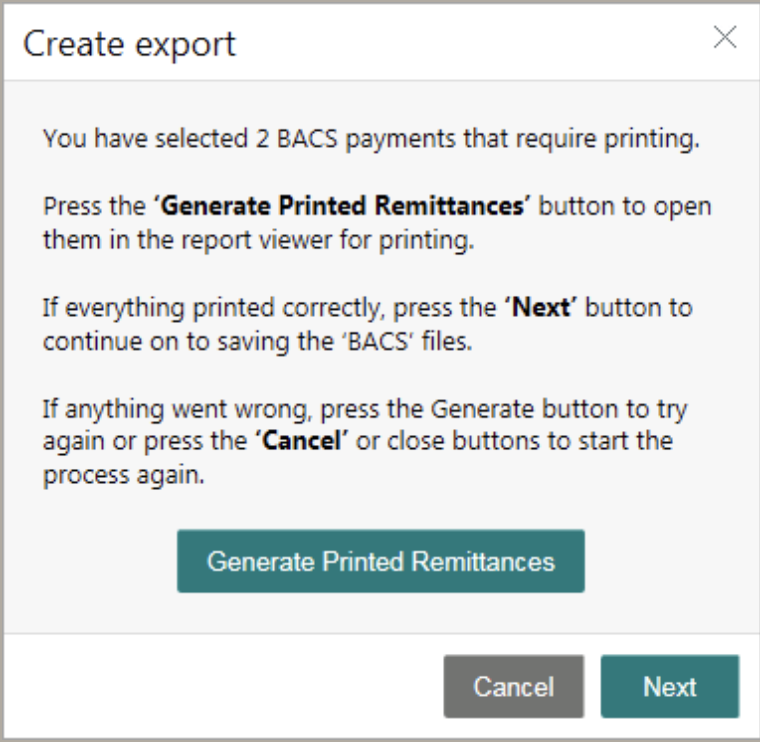 Create BACS export file – Arbor Finance