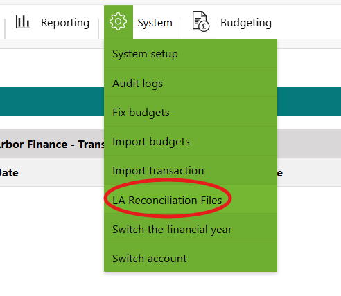Rec file import – Arbor Finance
