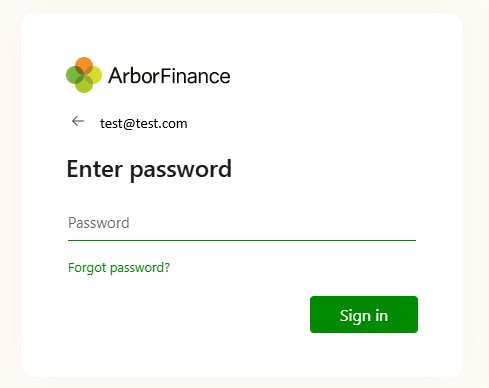Signing in to Arbor Finance – Arbor Finance