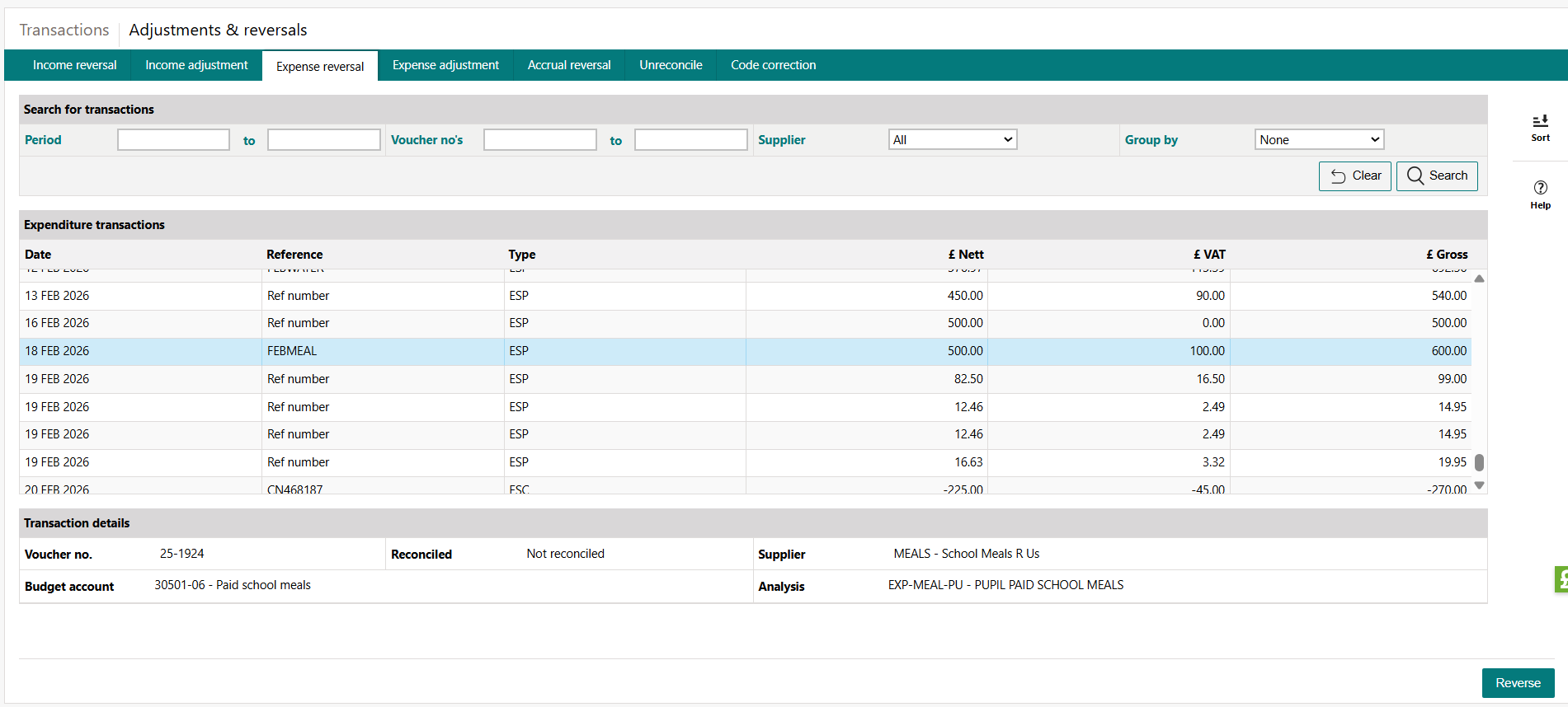 Expense Reversal and Expense Adjustments – Arbor Finance